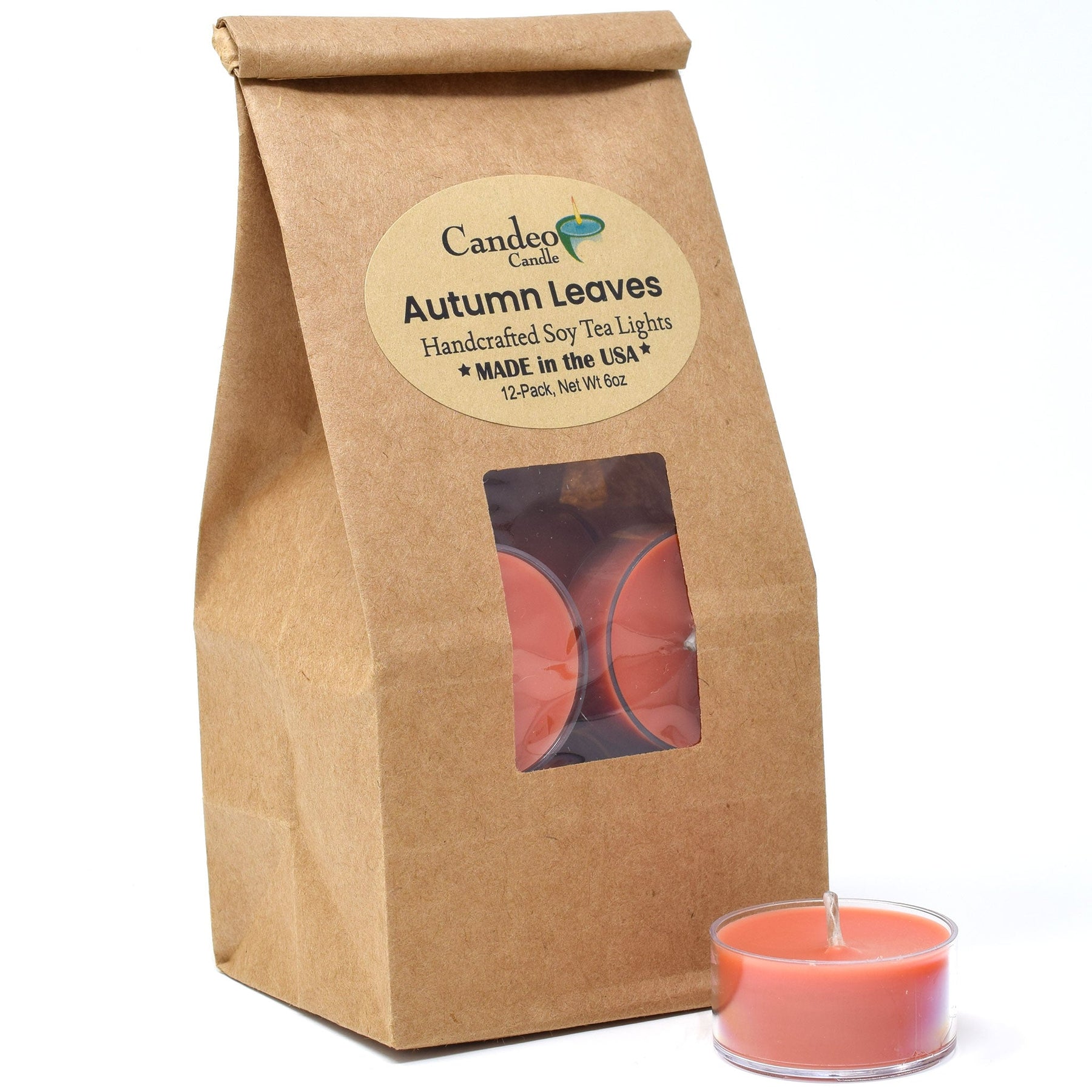 Autumn Leaves, Soy Tea Light 12-Pack