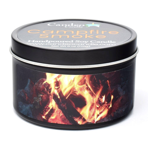 Campfire Smoke, 6oz Soy Candle Tin