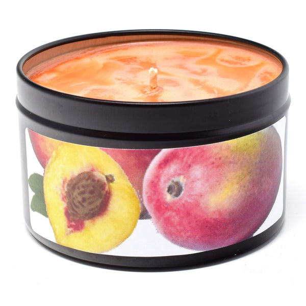 Peach Mango Tango, 6oz Soy Candle Tin